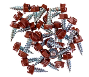 Eagle 1 Scotch Red #8 Gutter Downspout Zip Screws with Easy Start Sharp ...