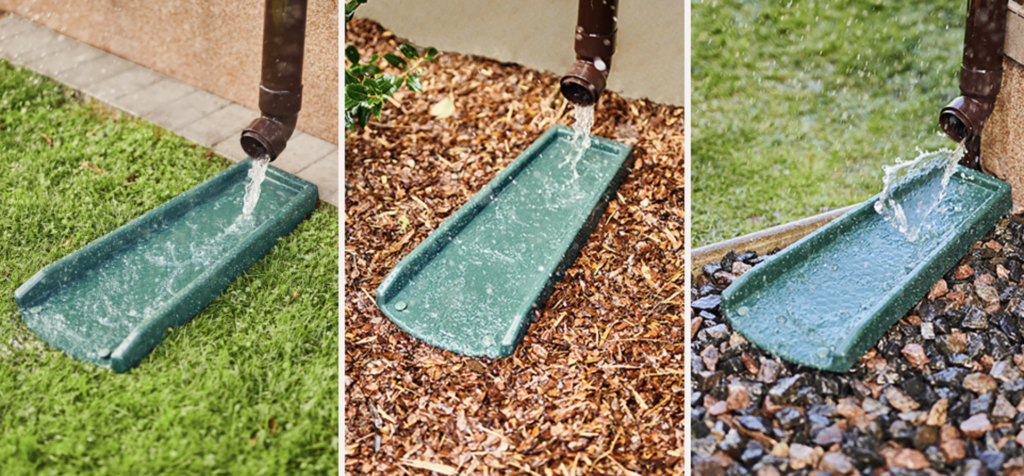 HomeBuddy Gutter Downspout Splash Block Extension - Green - Gutter Help