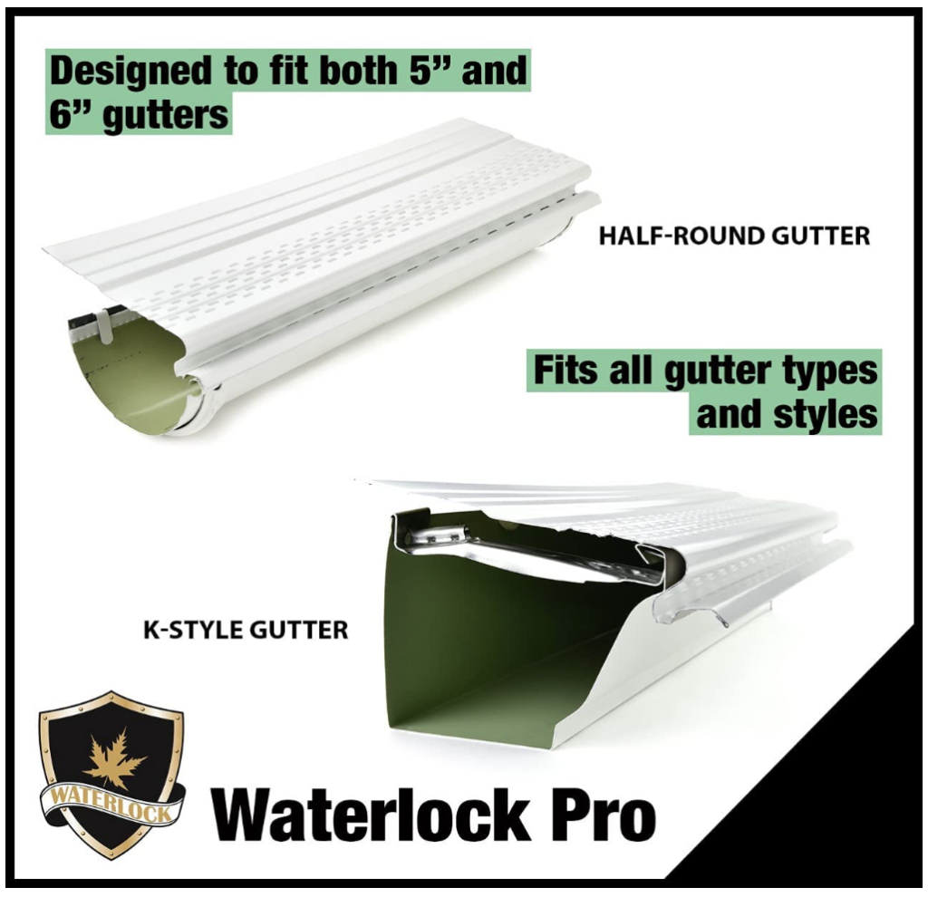 Waterlock Pro Contractor Grade Gutter Guard Leaf Protection - Gutter Help
