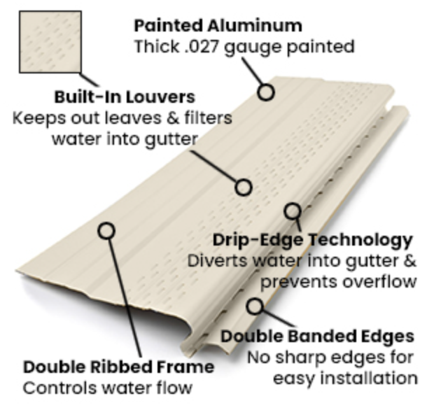 Waterlock Pro Contractor Grade Gutter Guard Leaf Protection - Gutter Help