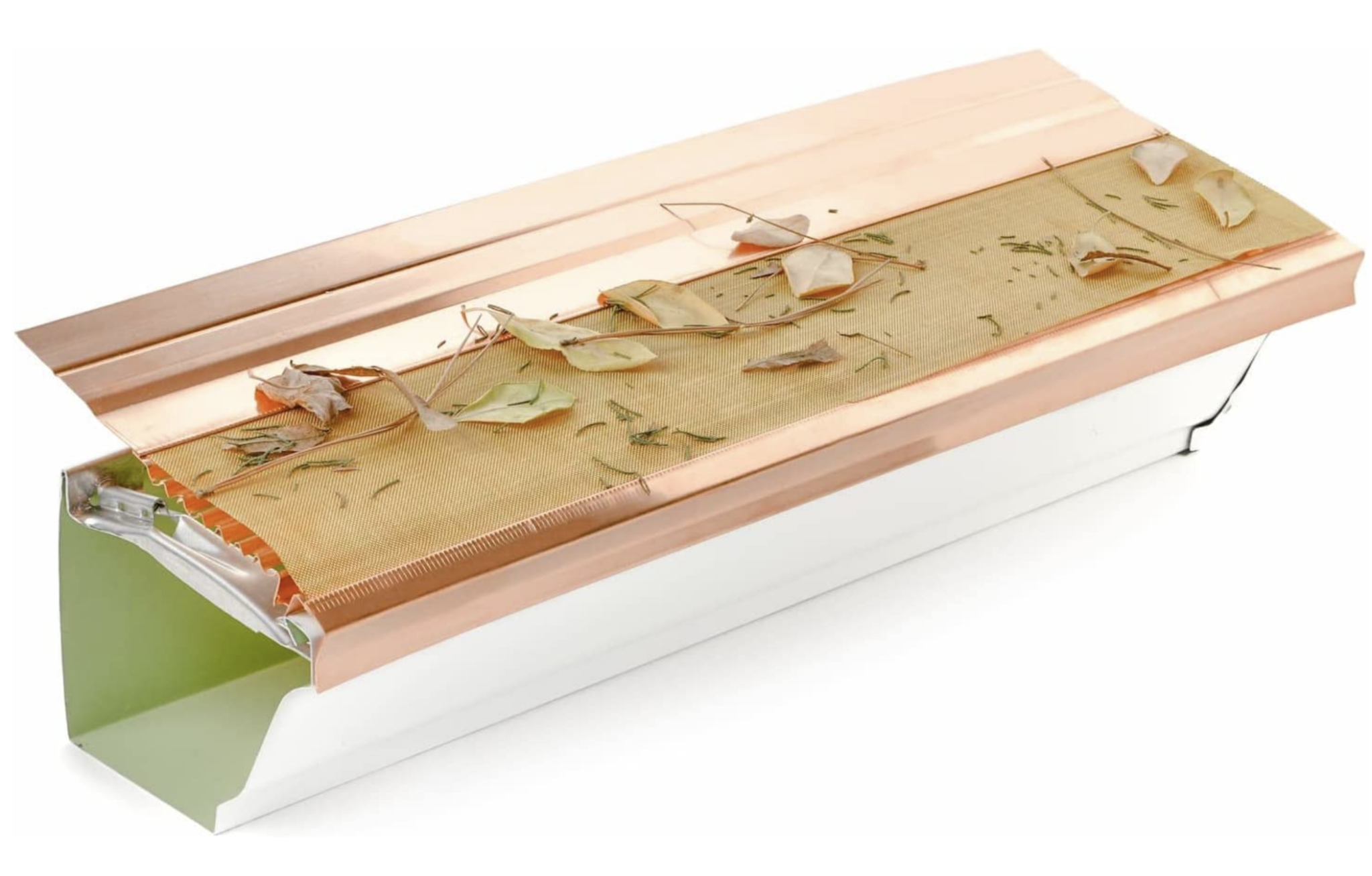 Waterlock Flat "Under The Shingle" Micromesh Copper Gutter Guard ...