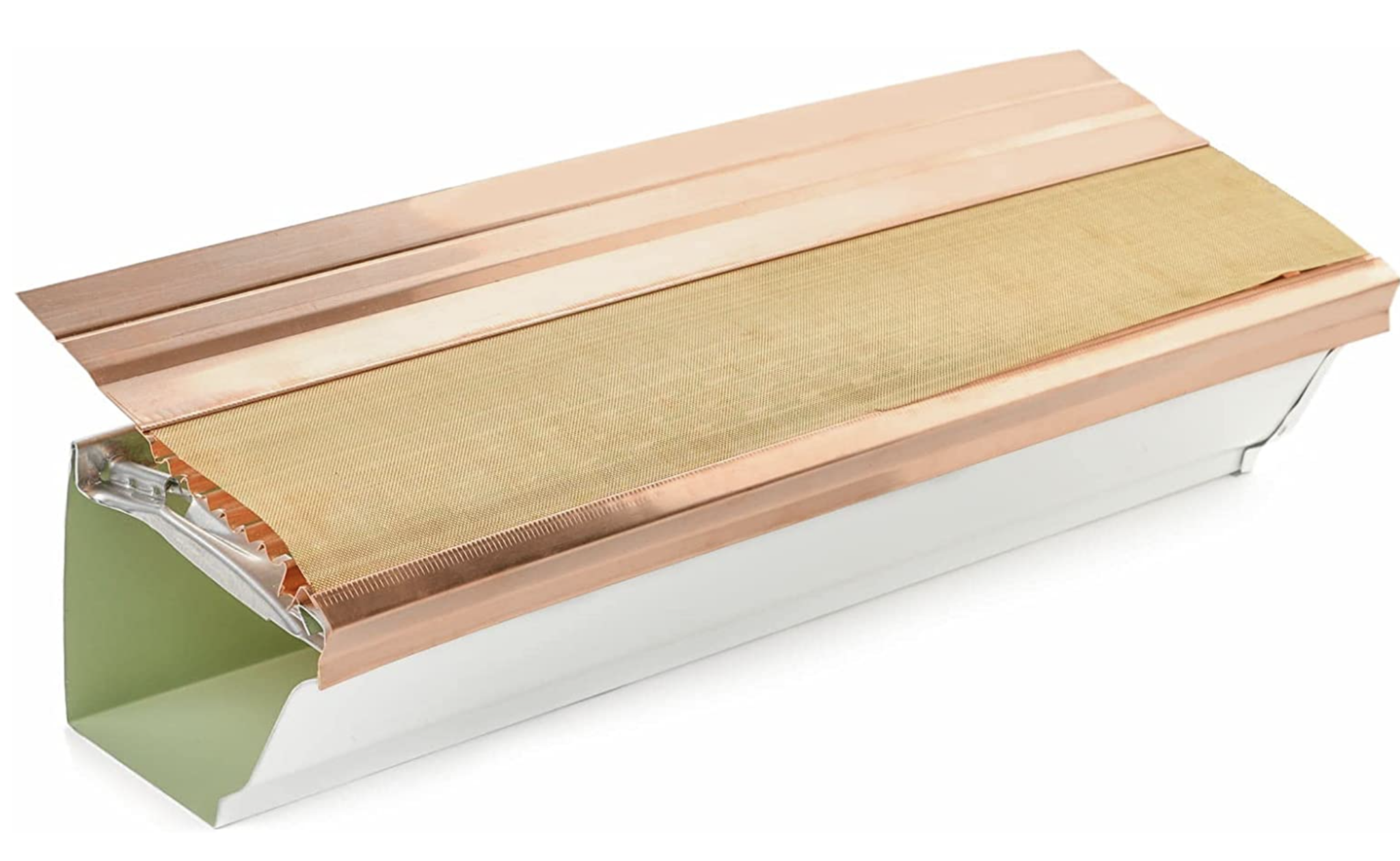 Waterlock Flat "Under The Shingle" Micromesh Copper Gutter Guard ...