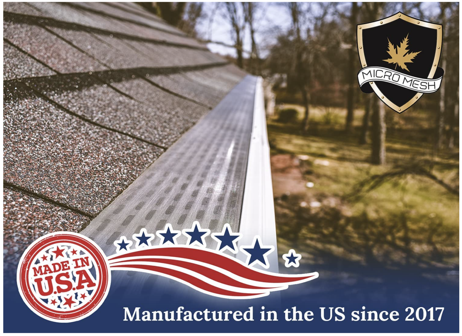 Waterlock Micromesh 5" Gutter Guard Leaf Protection - Gutter Help
