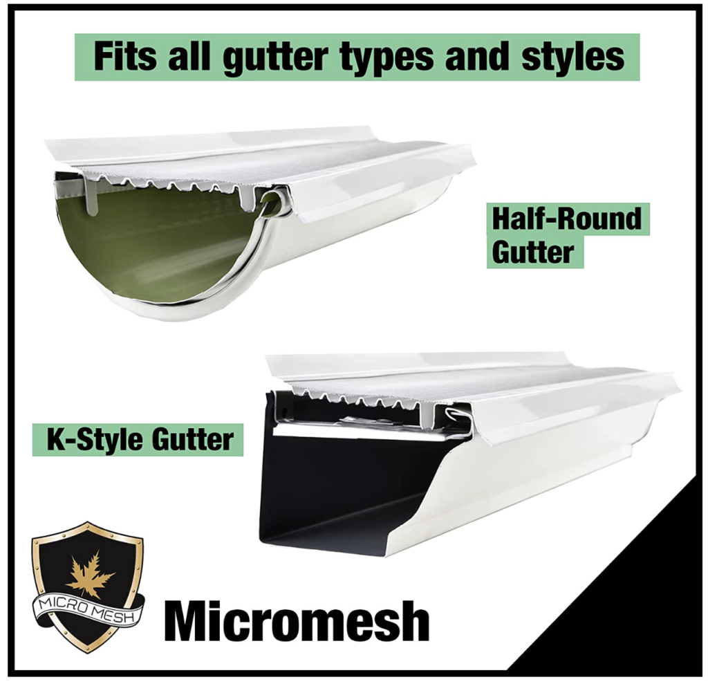 Waterlock Micromesh 5" Gutter Guard Leaf Protection - Gutter Help