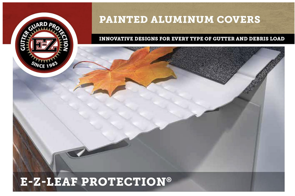E-Z Gutter Guard E-Z-Leaf Protection - 5" or 6" - White - Gutter Help